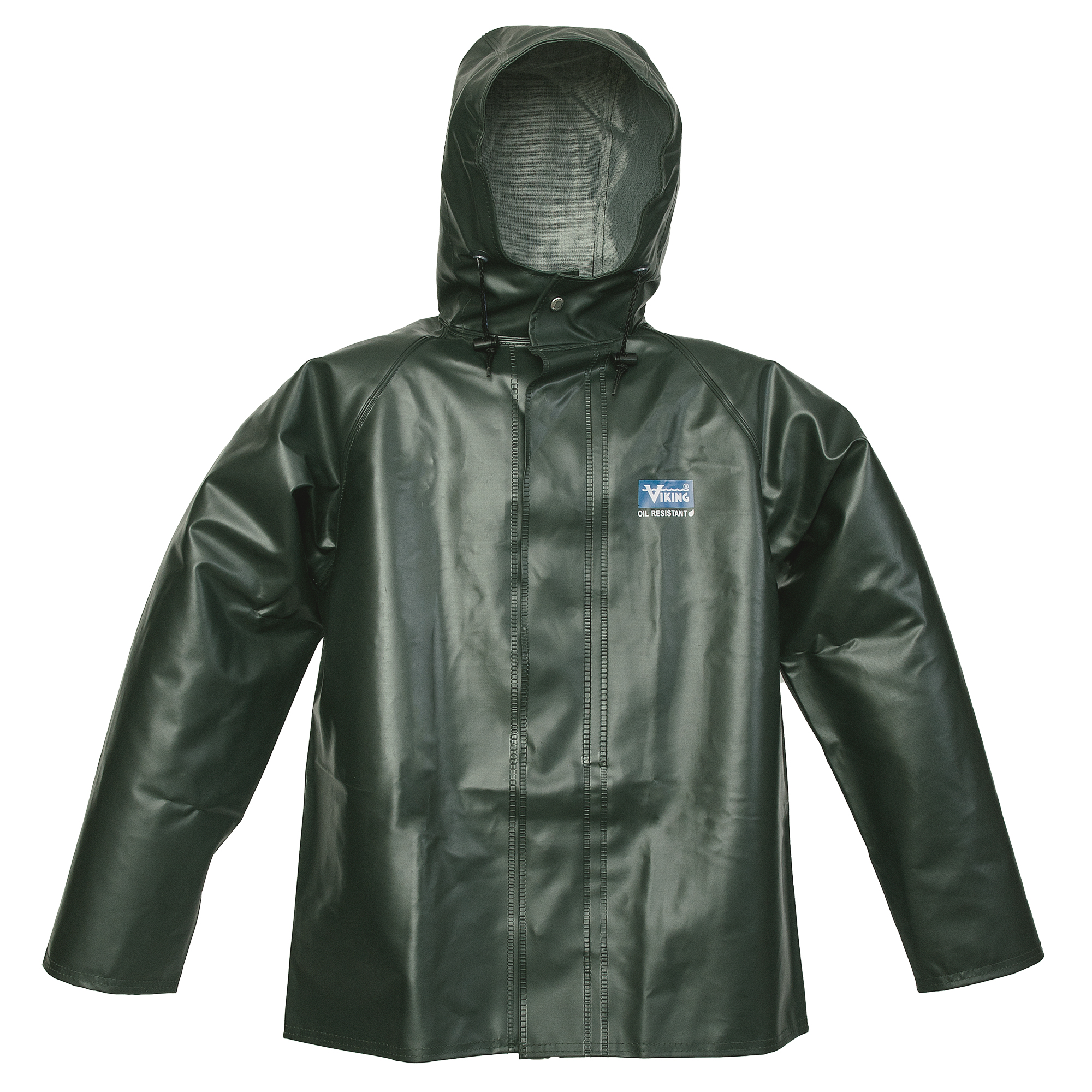 Viking Journeyman Chemical Resistant Rain Jacket, X-Large, Green ...